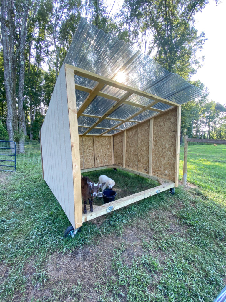 Mobile Goat Shed DIY